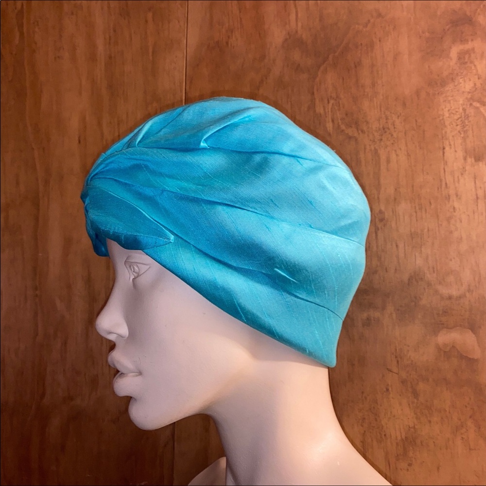 20s Turban Flapper Silk Gatsby Hat W/ Union Label - Gem